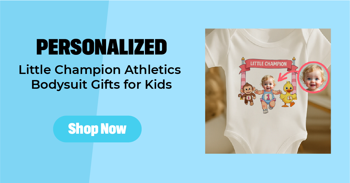 Personalized Little Champion Athletics Baby Onesie 1st Birthday